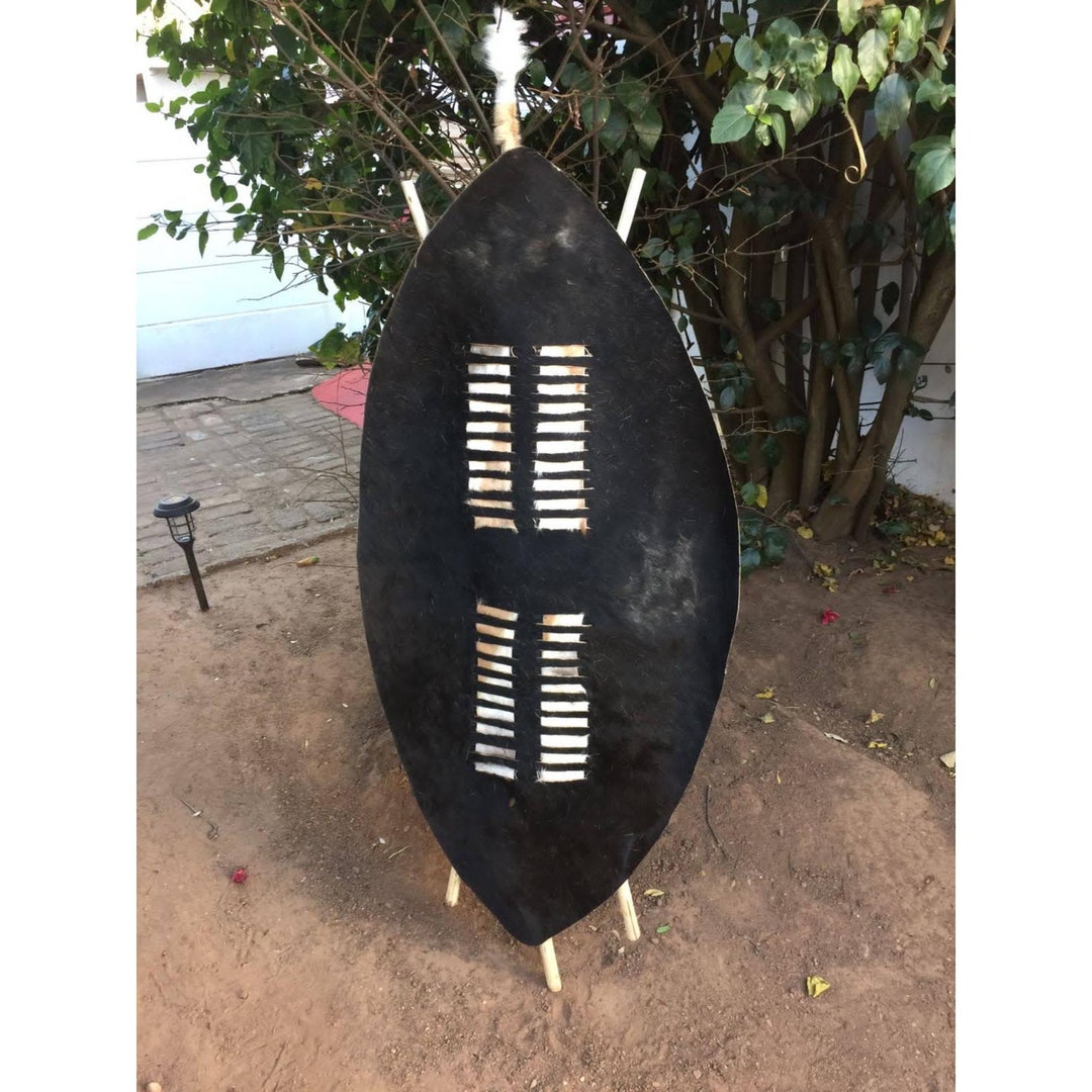XXL Black African Zulu Traditional Cultural Shield - Etsy