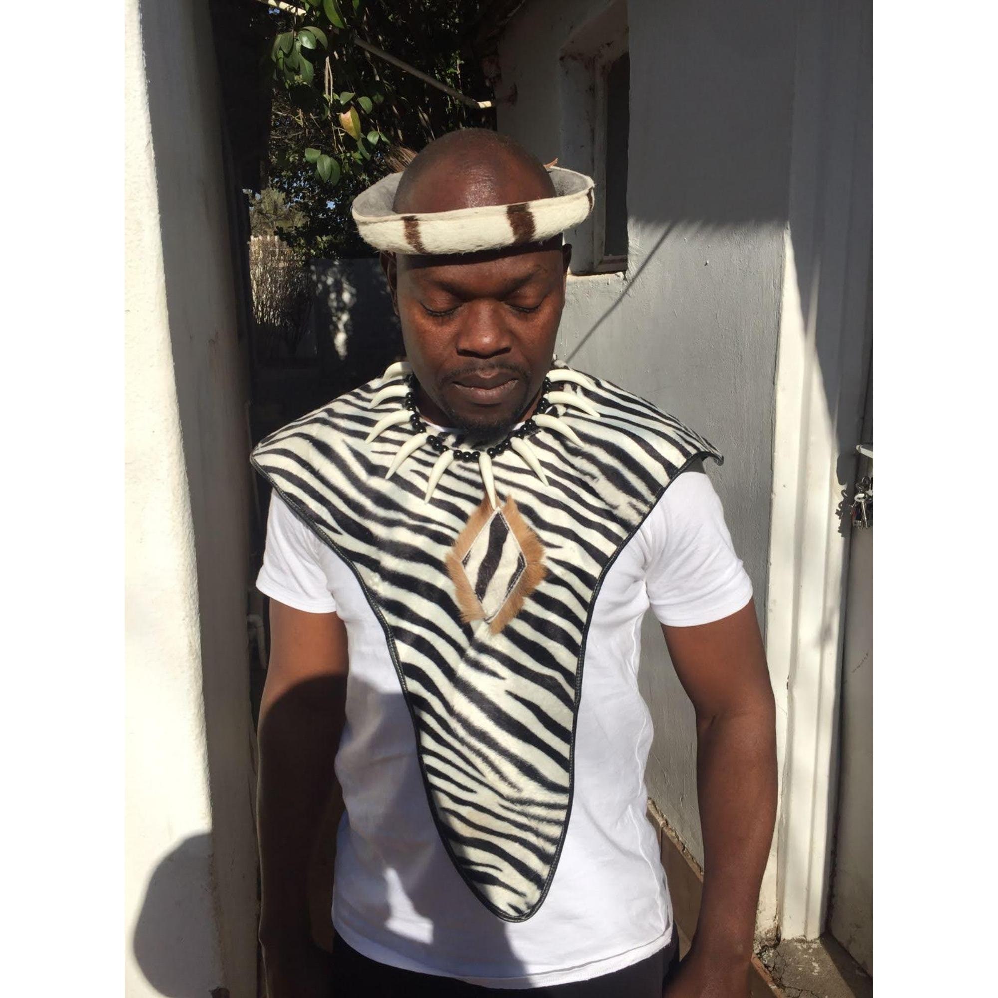 3 in 1 White and Black Zulu Umgexo Umqhele Mbata Shaka Zulu Ceremony ...