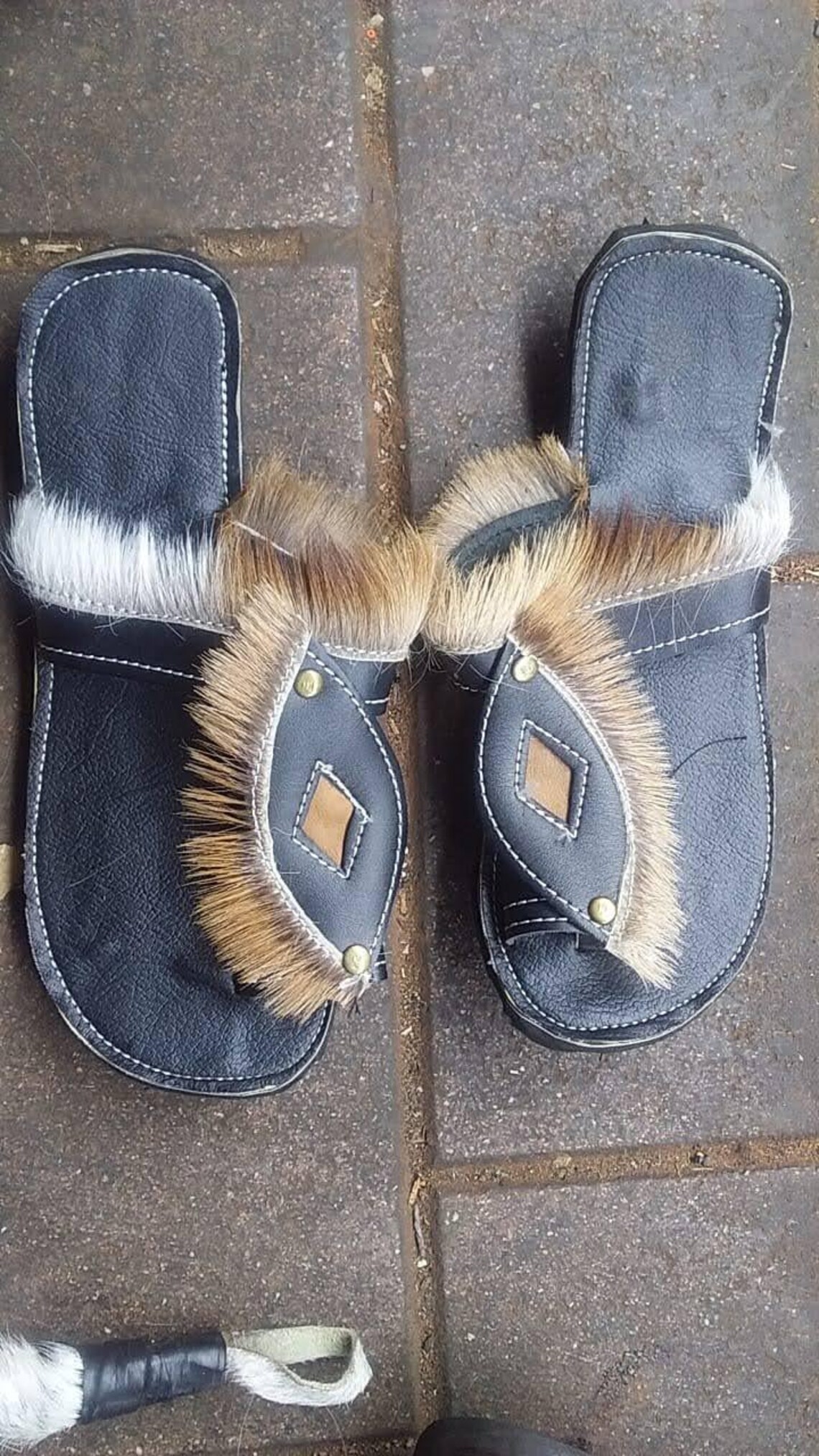 Authentic Zulu Imbadada Sandals Made From Genuine Springbok Hide and ...