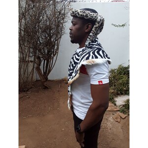 Zebra Black and White Zulu Mbata Umqhele Zulu Ceremony Wedding Attire ...