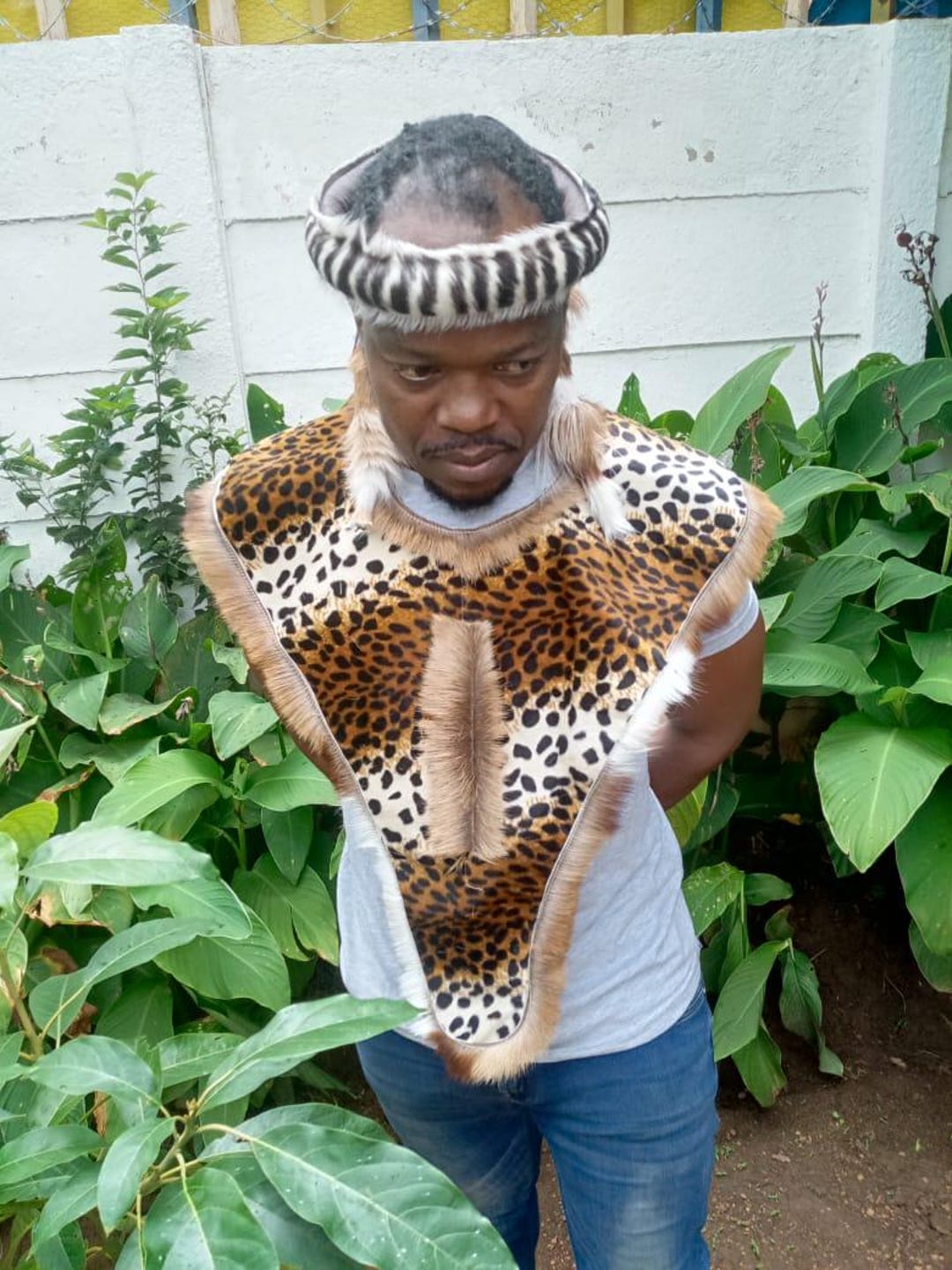 Two Piece Zulu Mbata Chest Strap Umqhele Headband Set–authentic ...