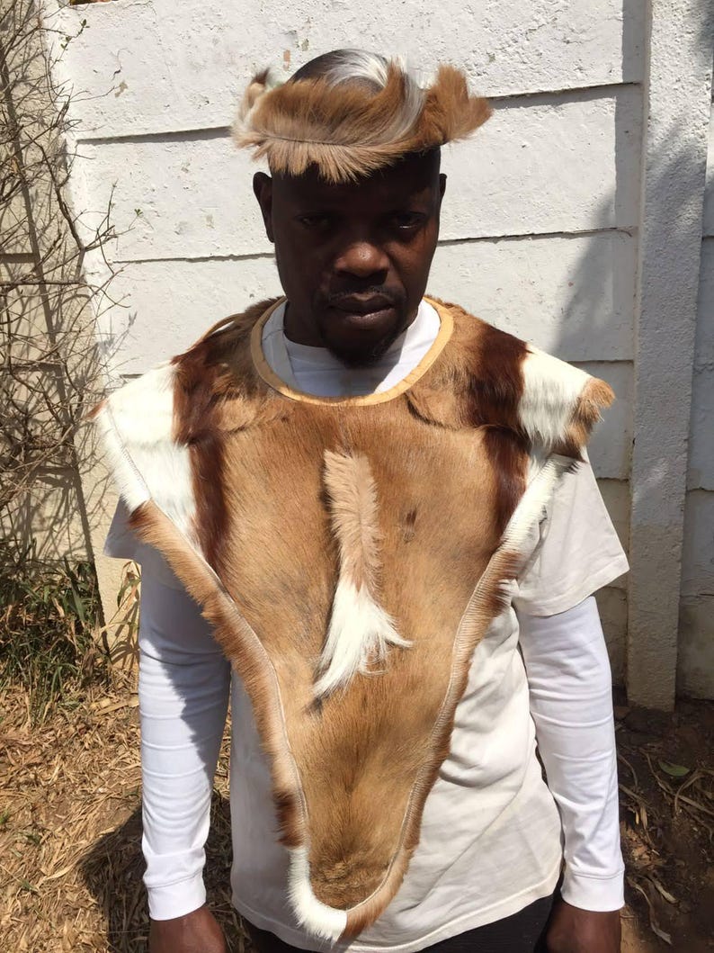 Zulu Royalty Chestguard and Umqhele Headband Set – 100% Authentic ...