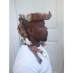 2 or 4 Tail Umqhele Zulu African Ethnic Hat for Men, African Ethnic Hat ...