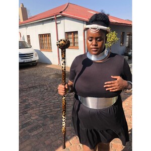 5 in 1 Ndebele Idizila Choker, Bangles, Belt, Beaded Headband & Faux ...