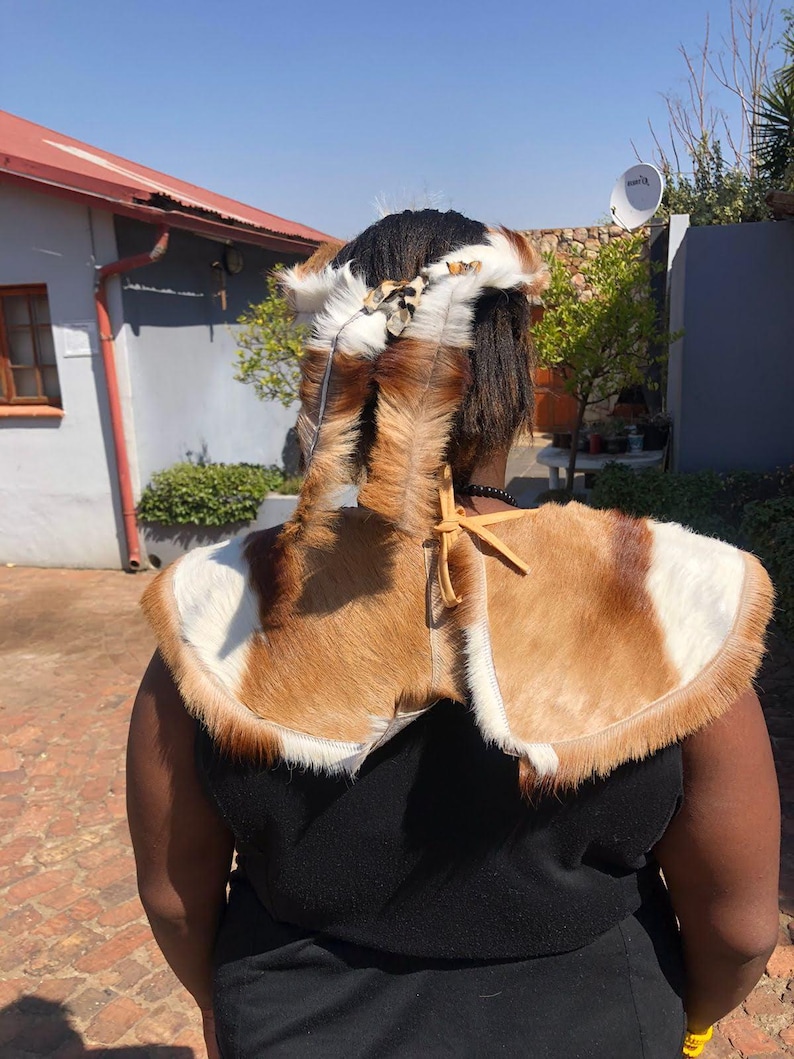 Zulu Royalty Chestguard and Umqhele Headband Set – 100% Authentic ...