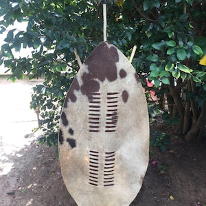 XL 140cm Brown and White African Zulu Traditional Cultural Shield - Etsy