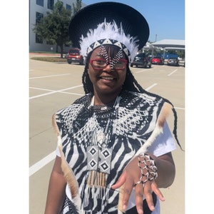 7 in 1 Black and White Zulu Traditional Ethnic Outfit - Etsy