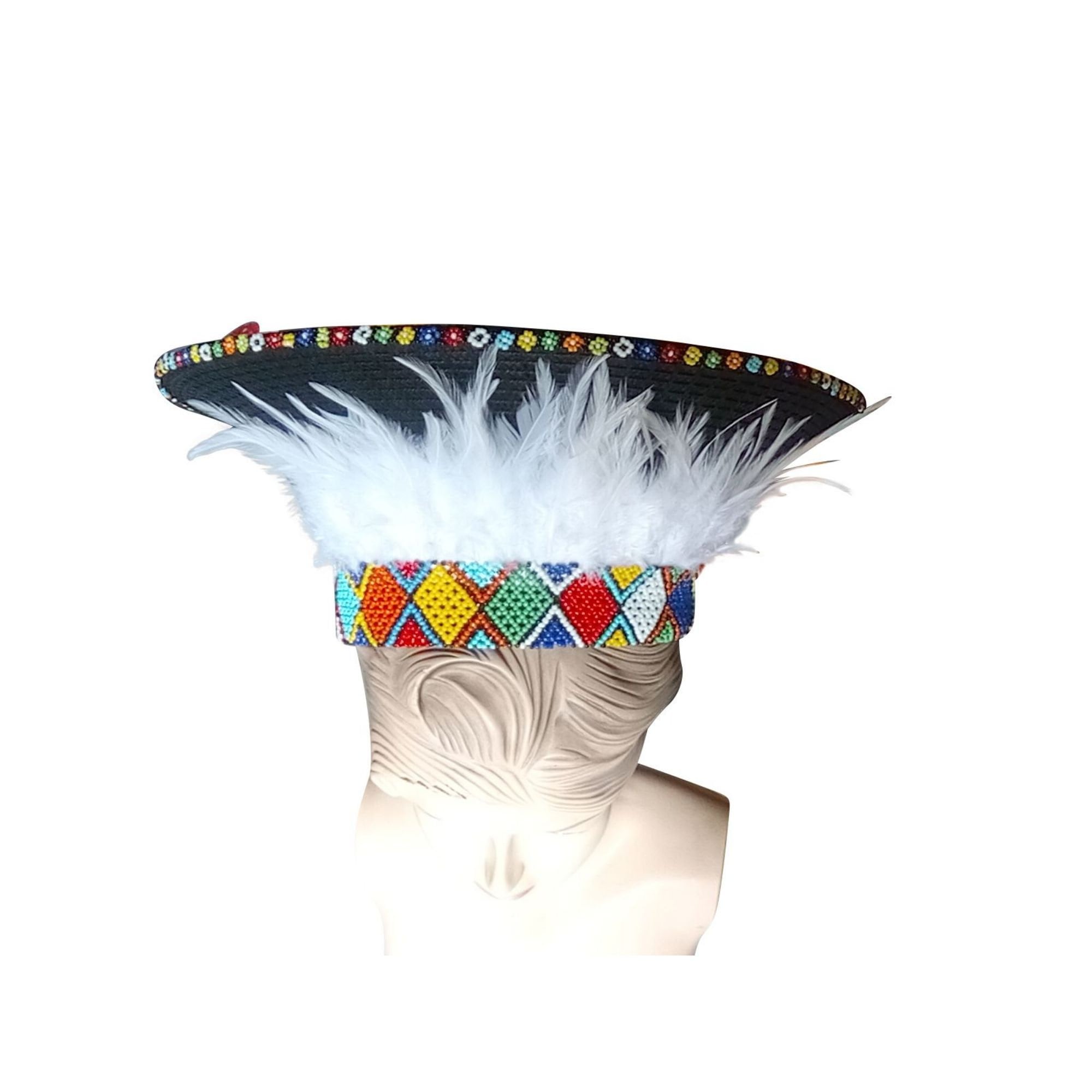 Large Zulu Hat African Hat Isicholo African Bucket Hat Etsy