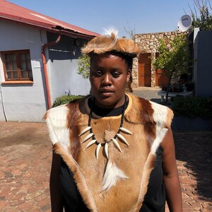 Zulu Royalty Chestguard and Umqhele Headband Set – 100% Authentic ...