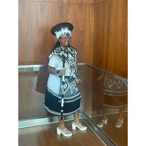 7 in 1 Black and White Zulu Traditional Ethnic Outfit - Etsy