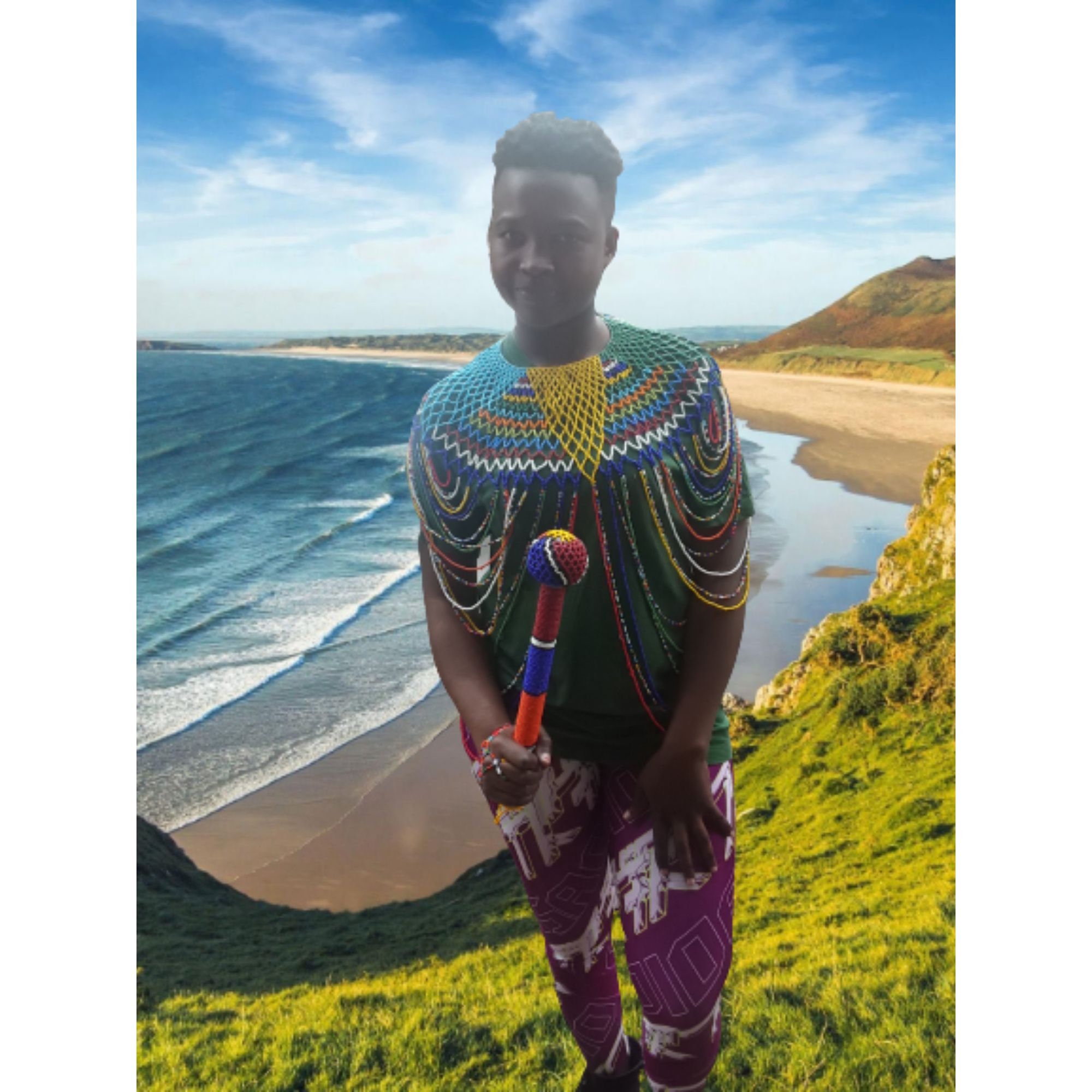 3 in 1 Colourful Zulu Full Beaded Vest handmade Zulu Beadsl - Etsy