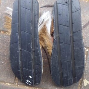 Brown Authentic Zulu Imbadada Sandals Made From Genuine Springbok Hide ...