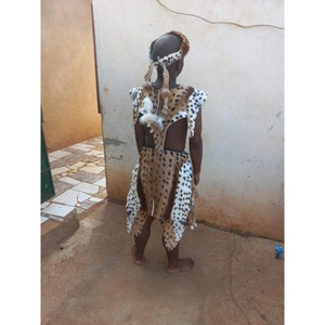 Traditional Zulu Warrior Outfit for Men – Handmade Attire Made of 100% ...