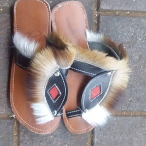 Authentic Zulu Imbadada Sandals Made From Genuine Springbok Hide and ...