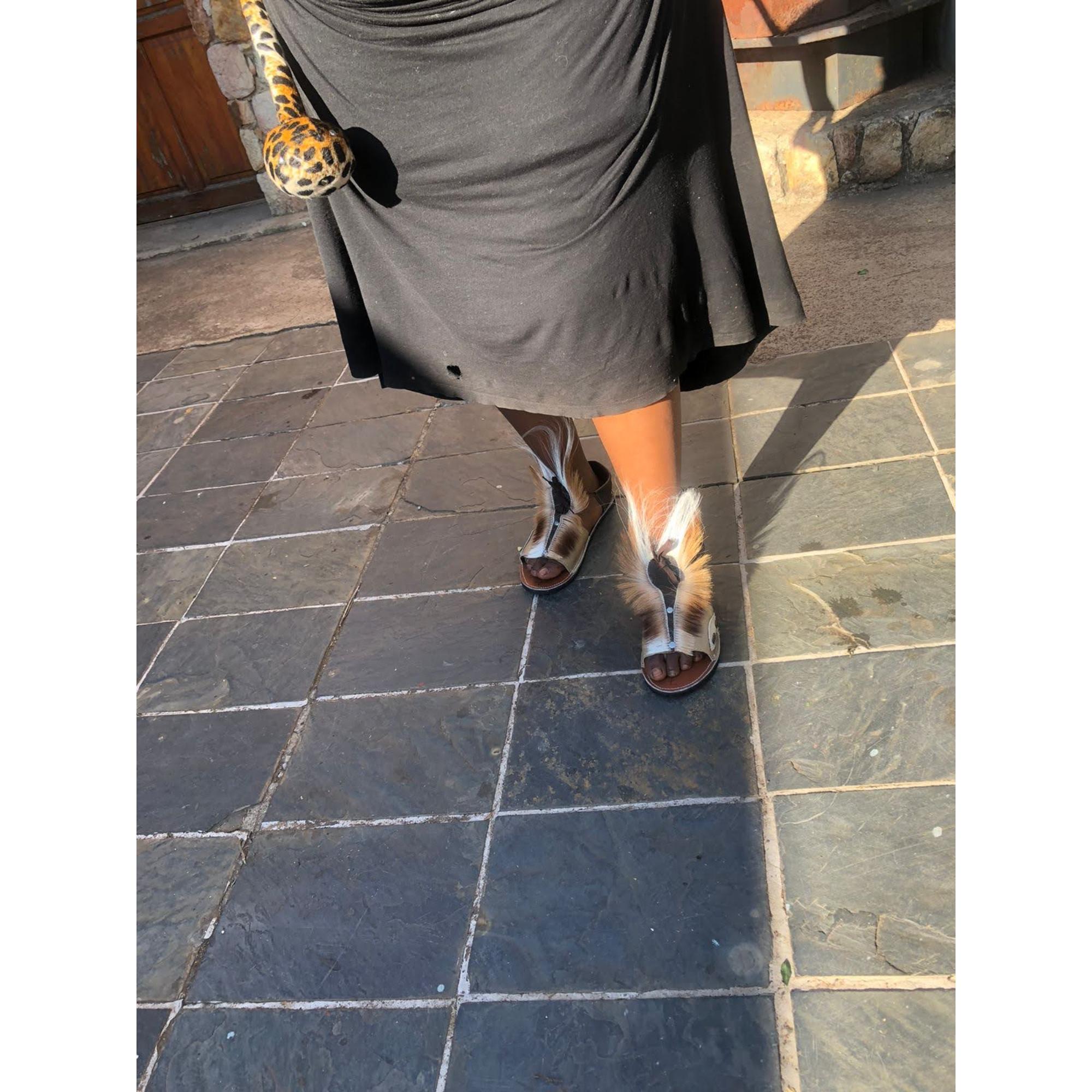 Authentic Zulu Imbadada Sandals Made From Genuine Springbok Hide and ...