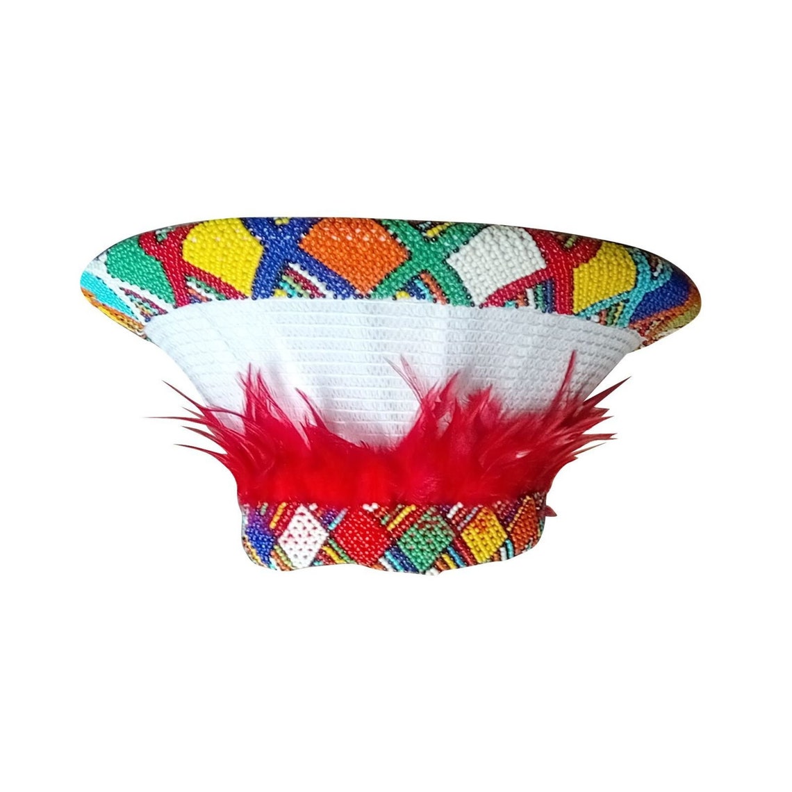 Large Zulu Hat African Hat Isicholo African Bucket Hat Etsy