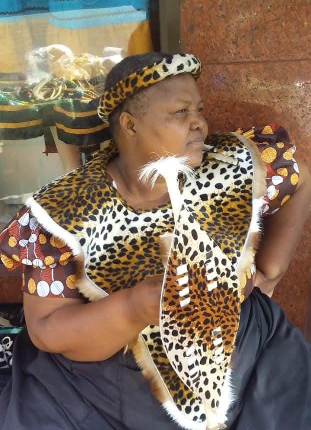 3 Piece Faux Leopard Print Zulu Headband, Mbata Chestguard, and Leopard ...