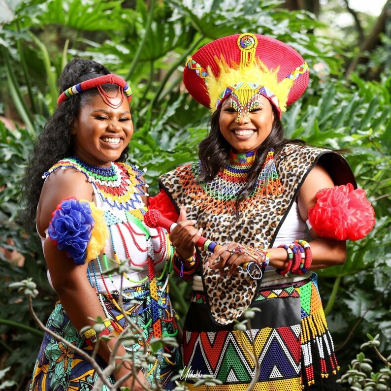Red Zulu Hat African Hat large Zulu Hat L Isicholo - Etsy
