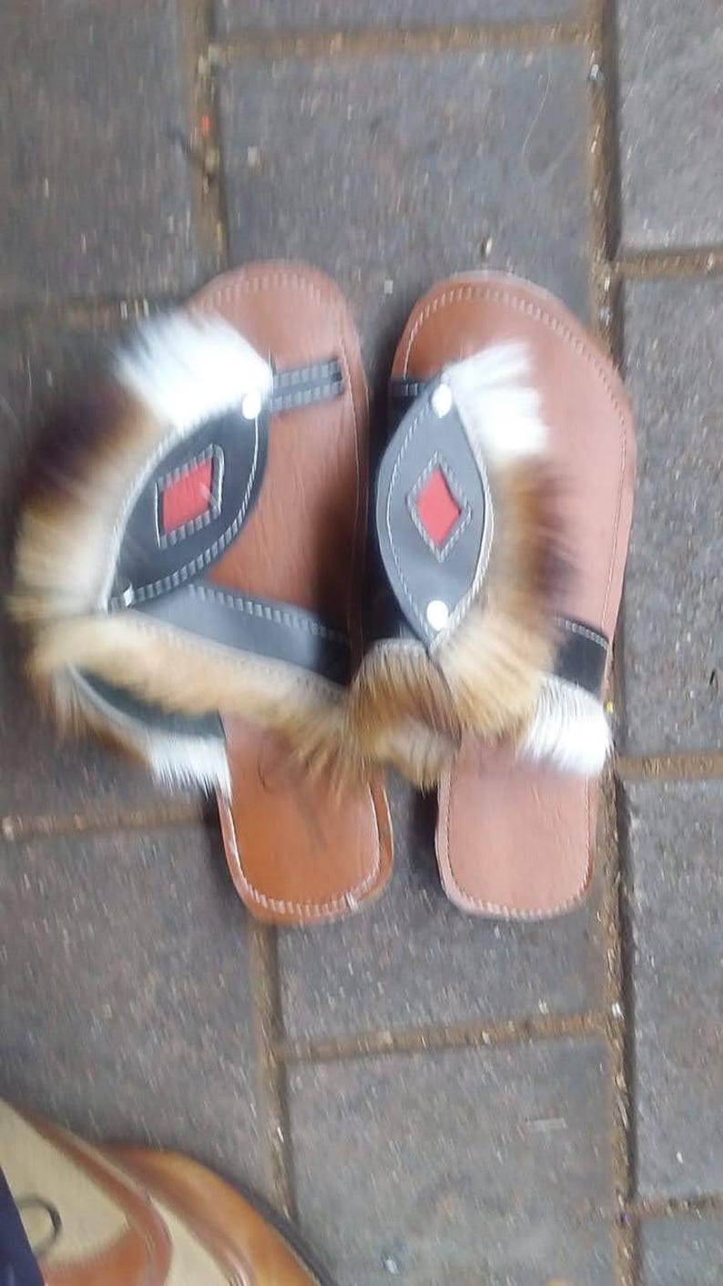 Authentic Zulu Imbadada Sandals Made From Genuine Springbok Hide and ...