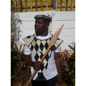 Royalty Real Cow Skin Zulu Vest Chest Guard Mbata Ceremony Wedding ...