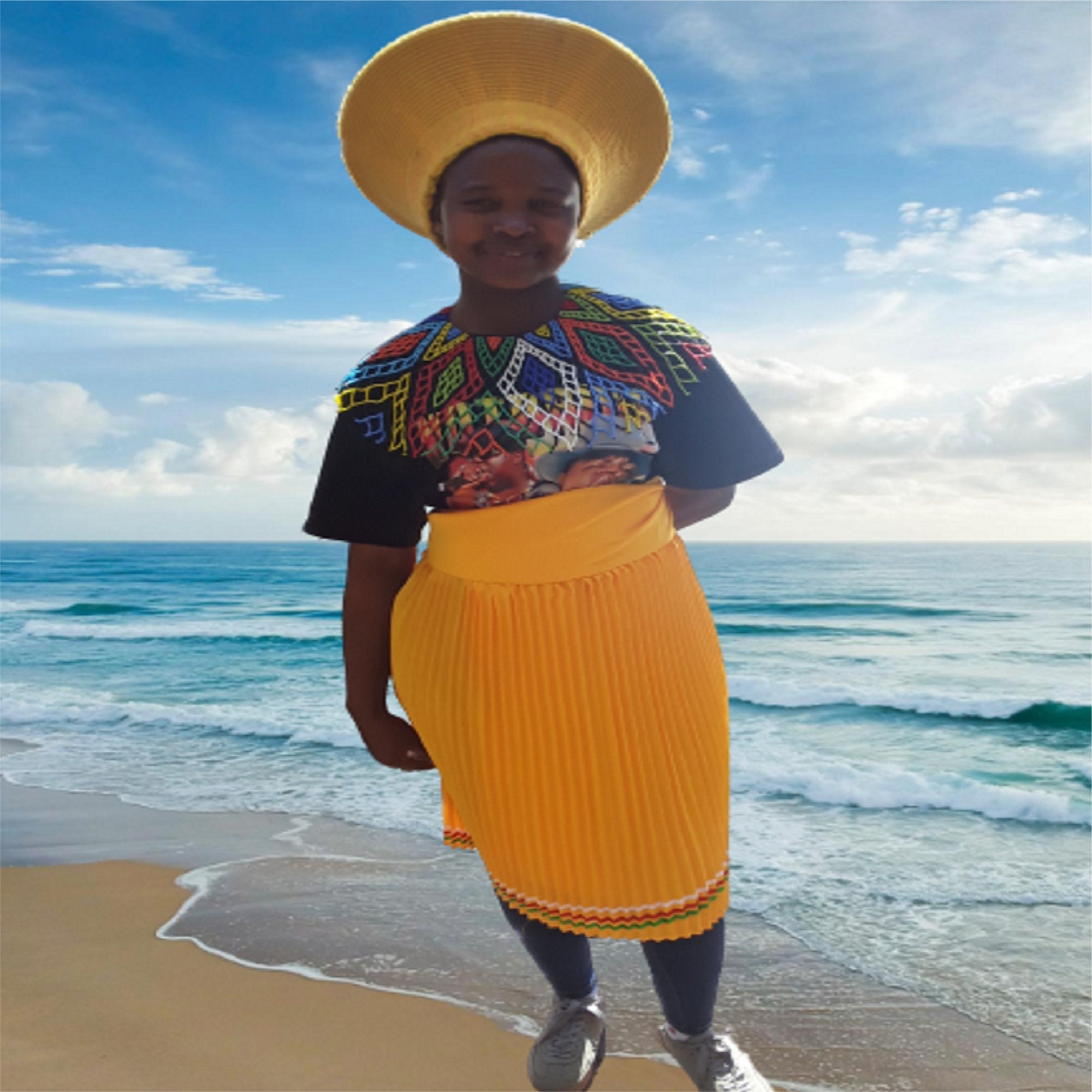 3 in 1 Yellow Zulu Hat African Hat Isicholo African - Etsy
