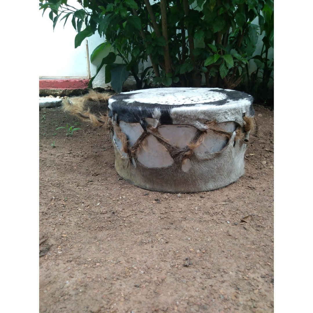 Large Zulu Drum Authentic Cowhide African Drums/ African Musical ...