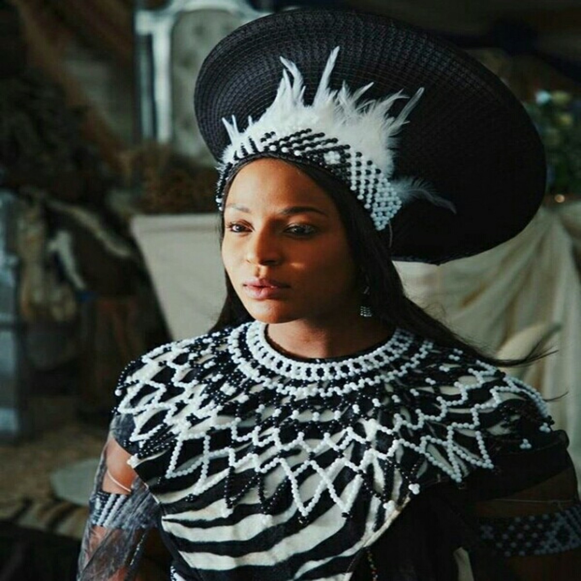 Large Zulu Hat African Hat Isicholo African Bucket Hat Etsy