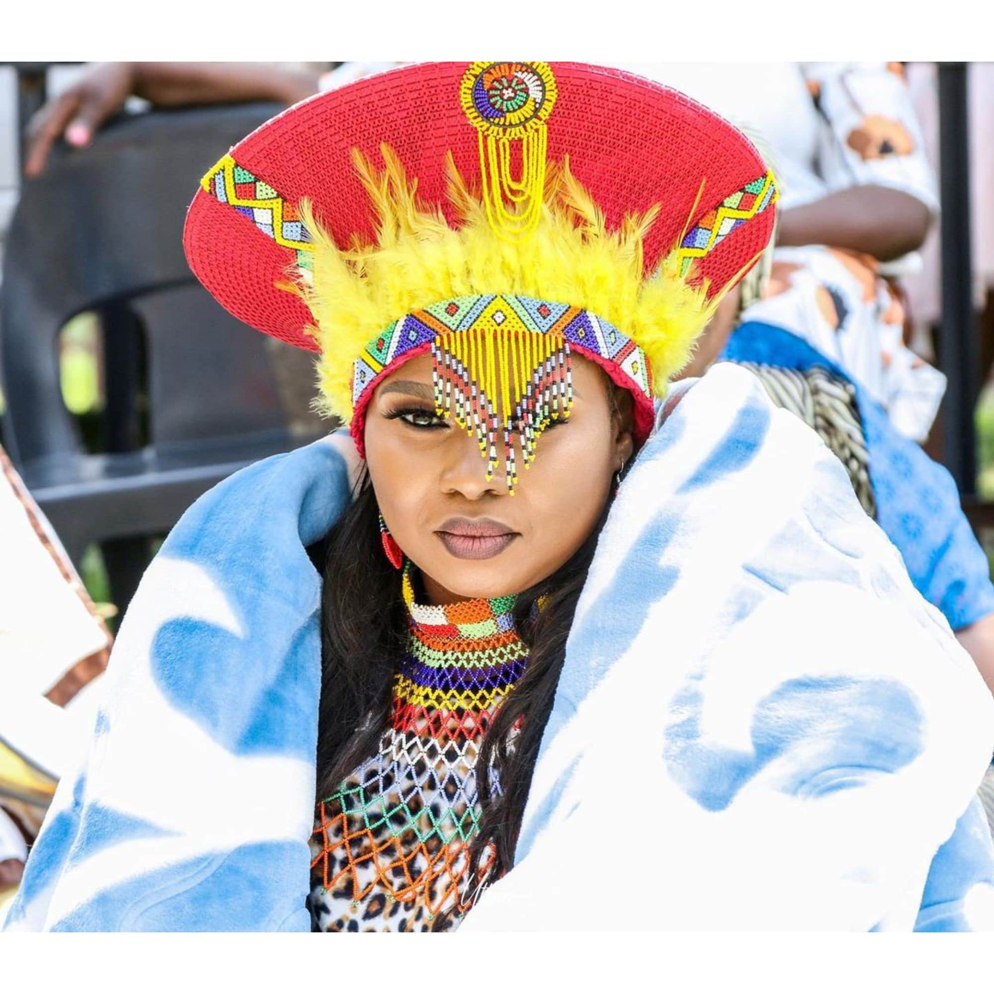 Red Zulu Hat African Hat large Zulu Hat L Isicholo - Etsy