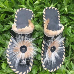 Brown Authentic Zulu Imbadada Sandals Made From Genuine Springbok Hide ...