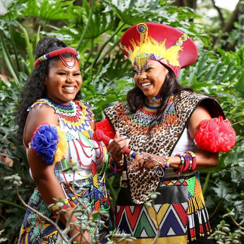 Red Zulu Hat African Hat large Zulu Hat L Isicholo - Etsy