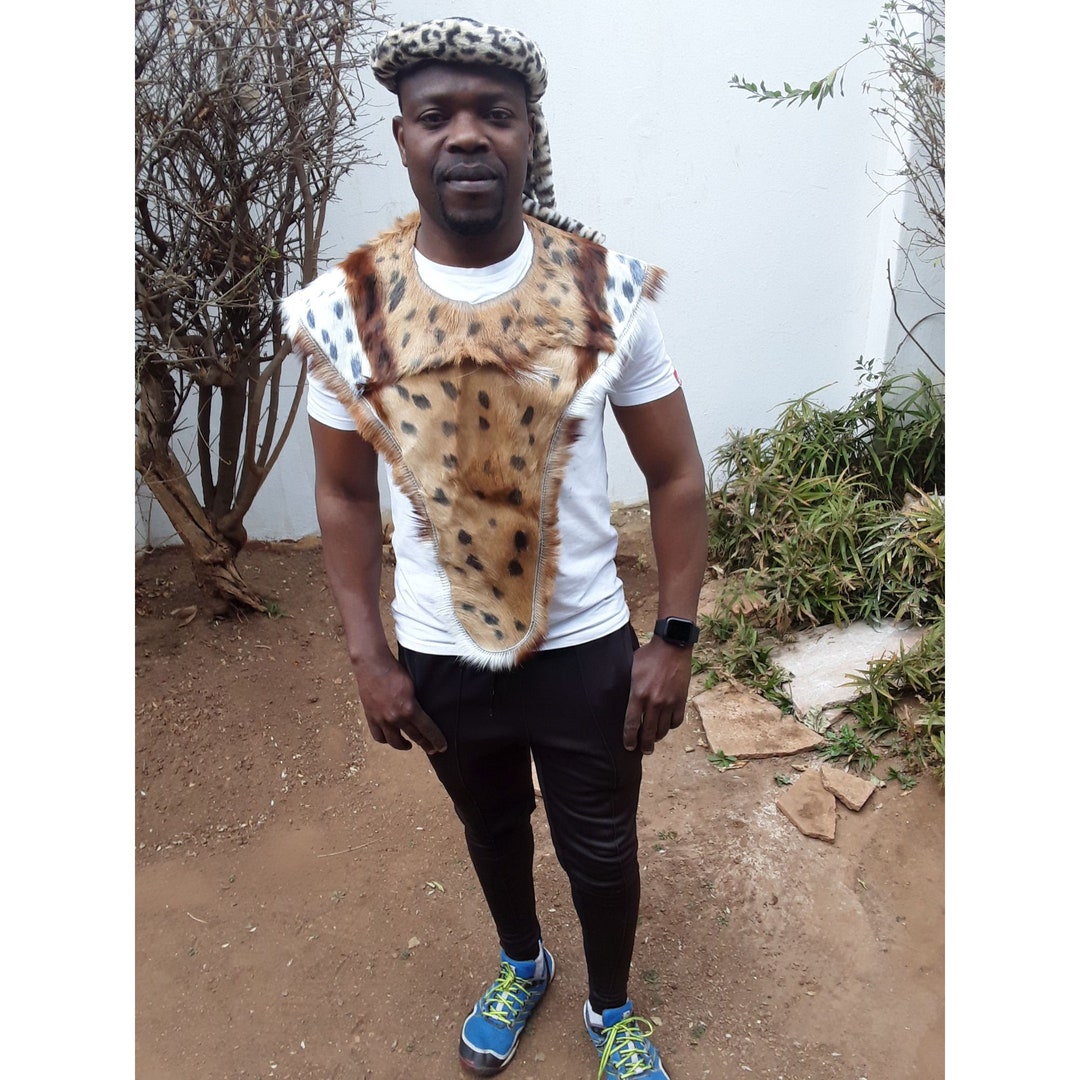 Real Cow Hide Zulu Vest Chest Guard Mbata Ceremony Wedding Attire for ...