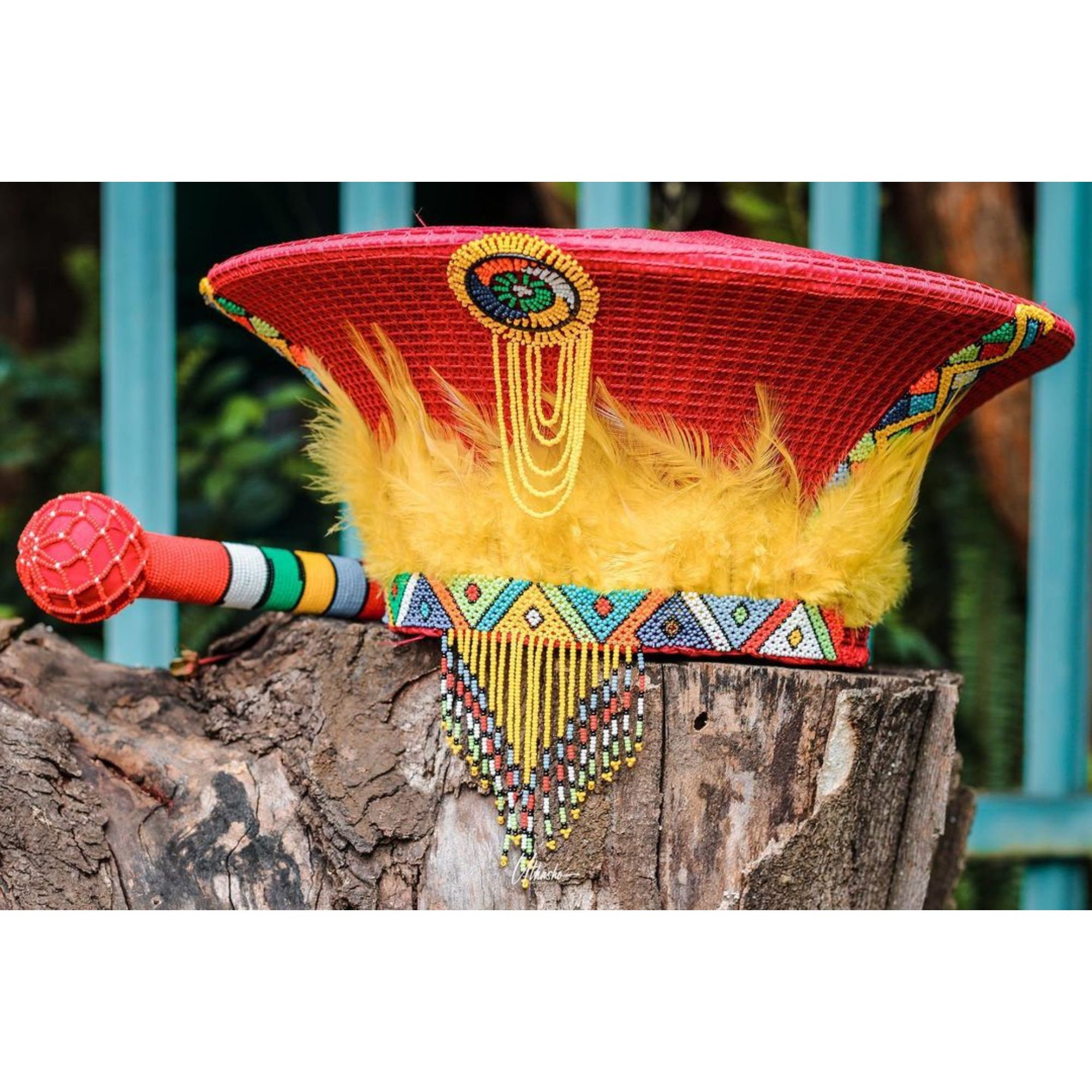 Red Zulu Hat African Hat large Zulu Hat L Isicholo - Etsy