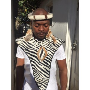 3 in 1 White and Black Zulu Umgexo Umqhele Mbata Shaka Zulu Ceremony ...