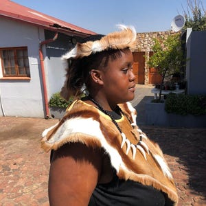 Zulu Royalty Chestguard and Umqhele Headband Set – 100% Authentic ...