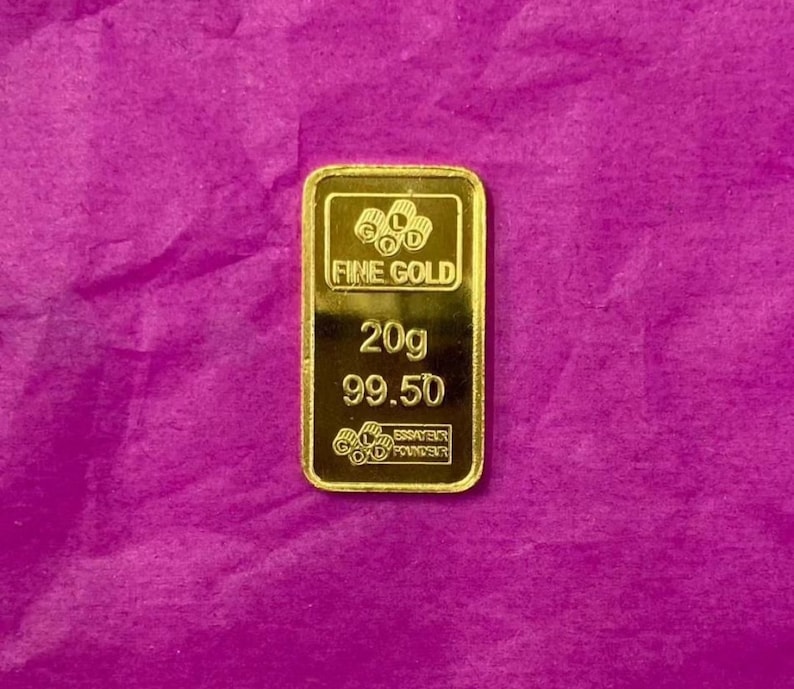 Fine Gold Bar 20 Grams 24K 995.00 - Etsy