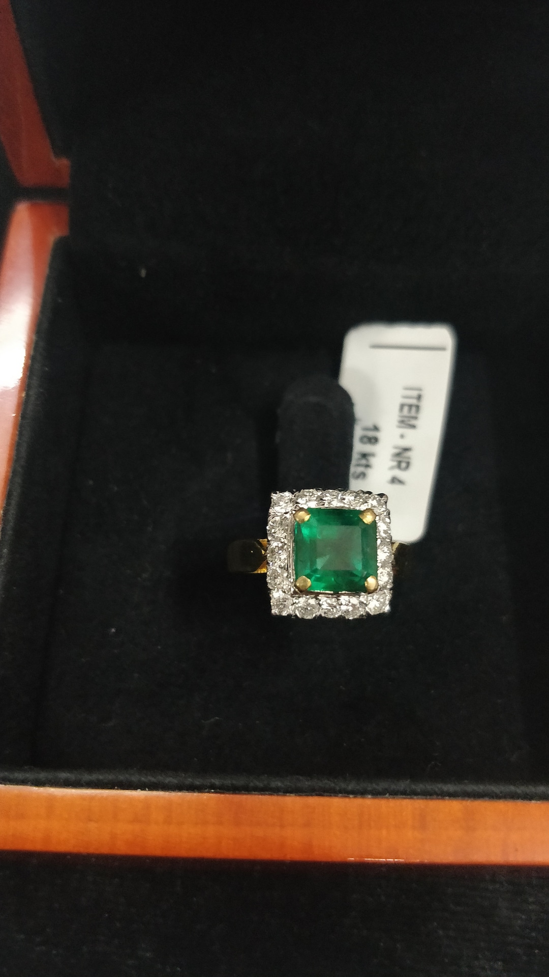 Green Emerald Engagement Ring in 18k Goldemerald Diamond - Etsy