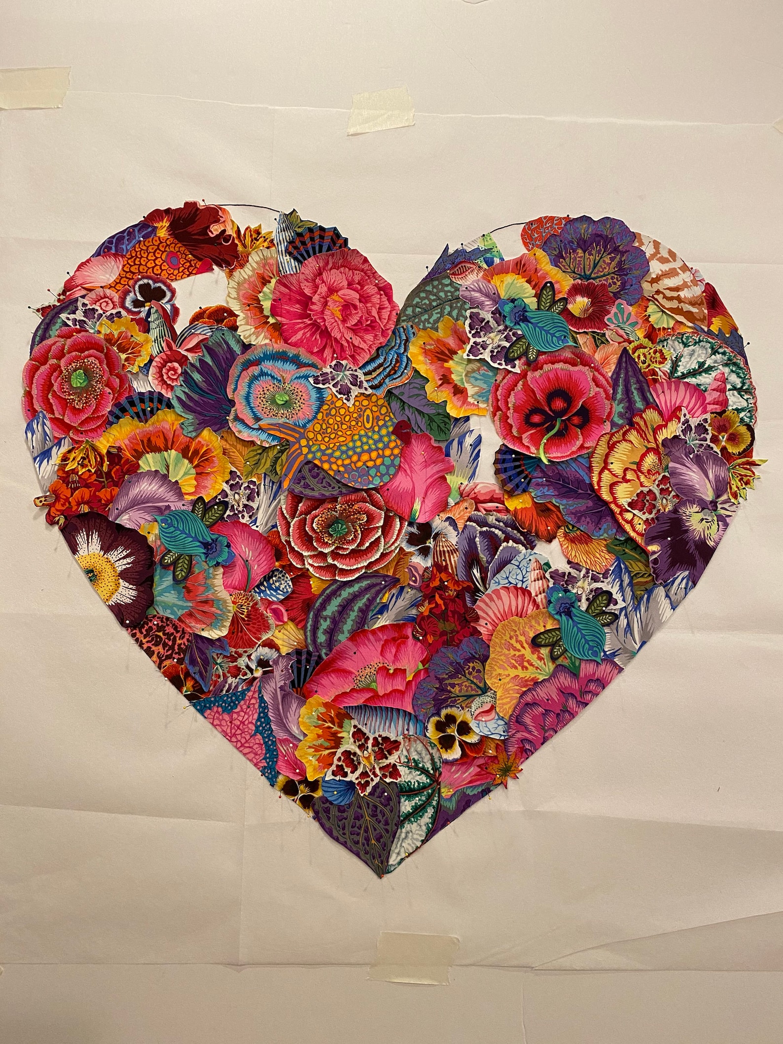 Heart Stopper Collage Art Quilt - Digital Download Pattern PDF - Etsy