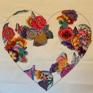 Heart Stopper Collage Art Quilt - Digital Download Pattern PDF - Etsy