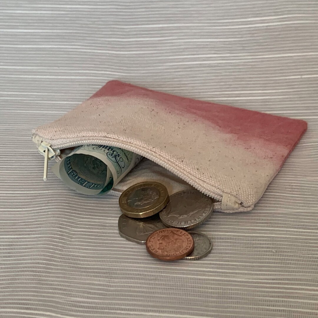 Naturally Dyed Organic Cotton Coin Purse - Etsy