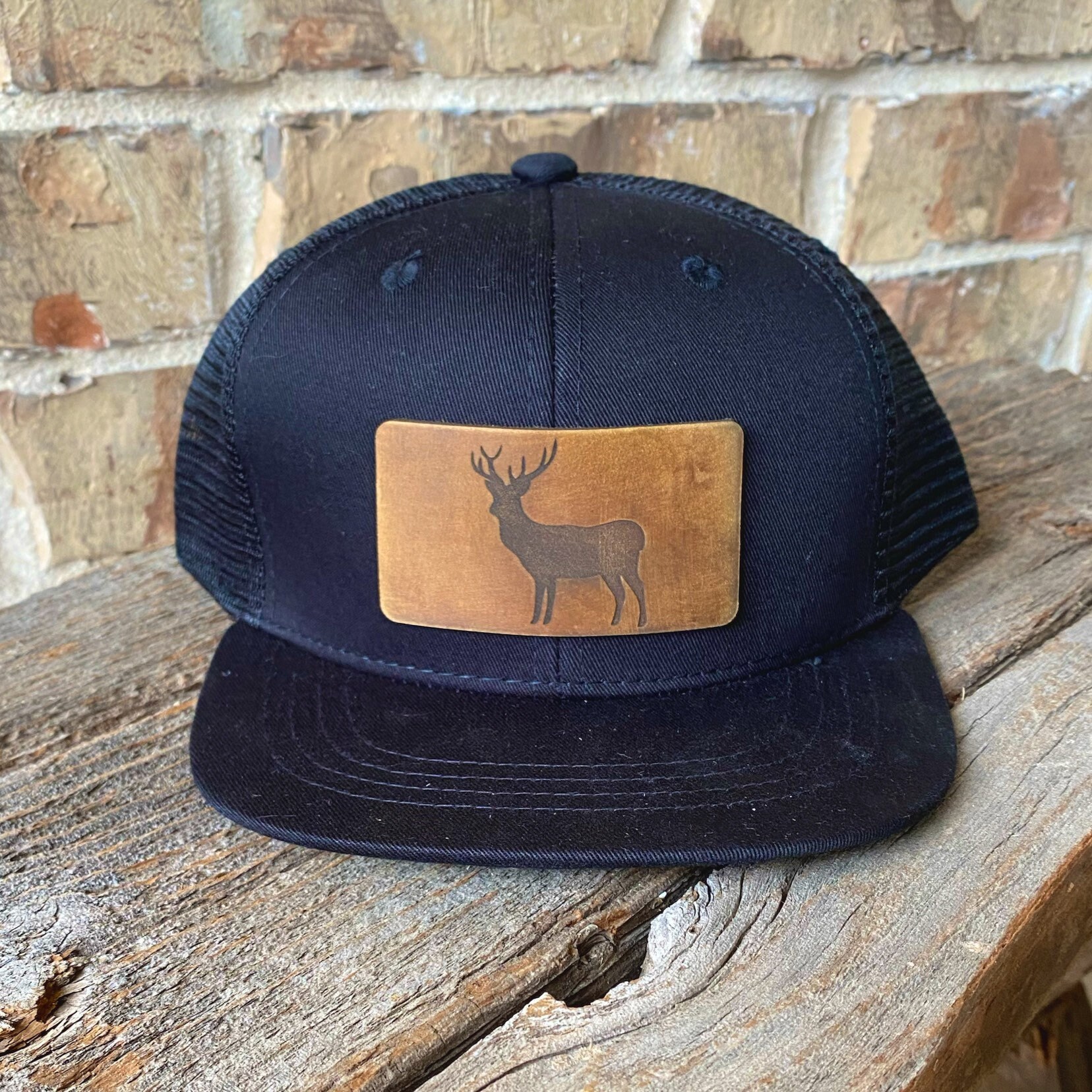 Kids Deer Leather Patch Hat - Etsy