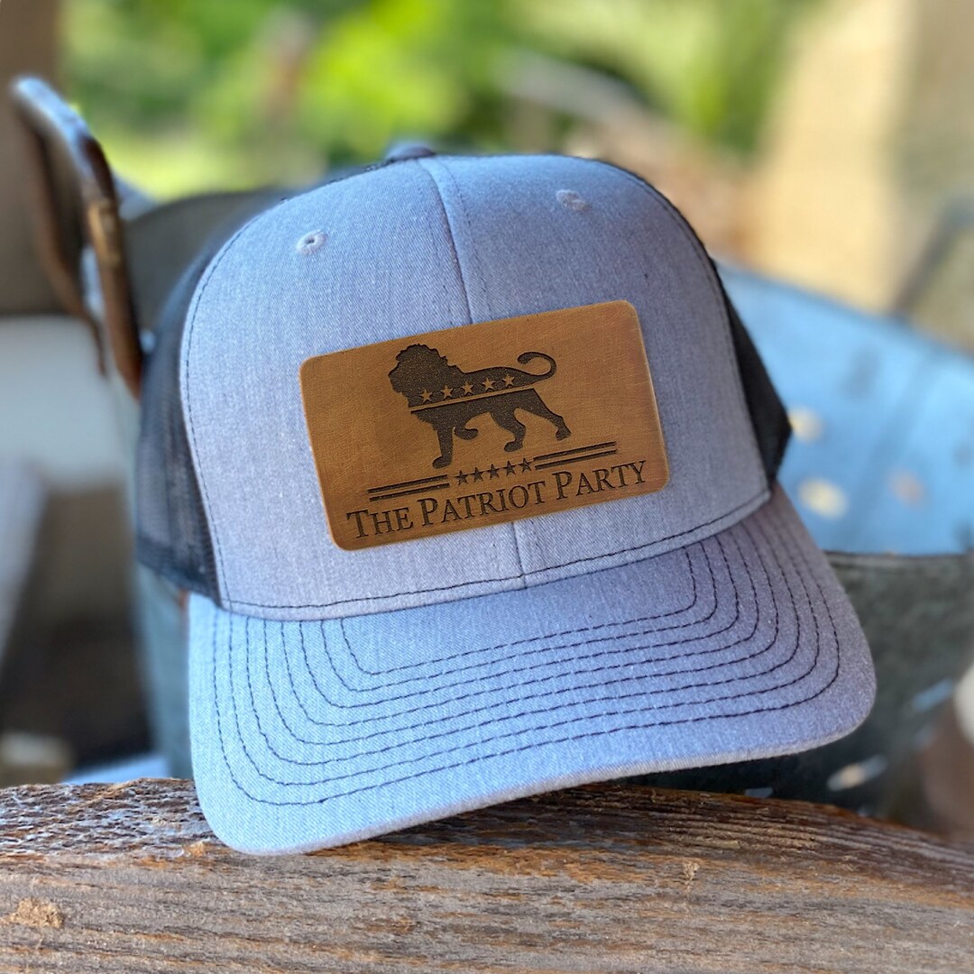 The Patriot Party Leather Patch Hat - Etsy