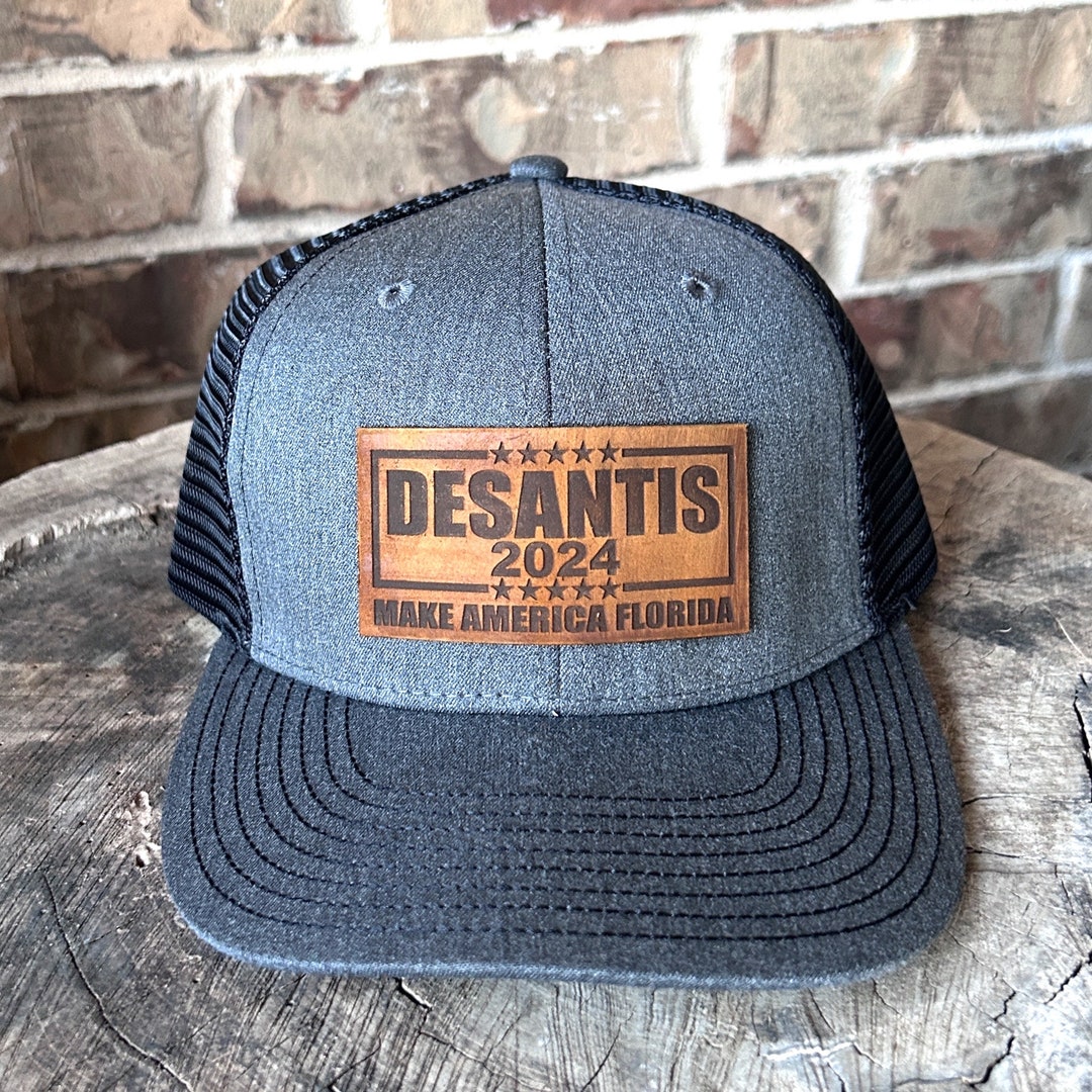 Desantis 2024 Make America Florida Leather Patch Hat - Etsy