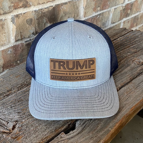 Trump Keep America Great Leather Patch Hat - Etsy
