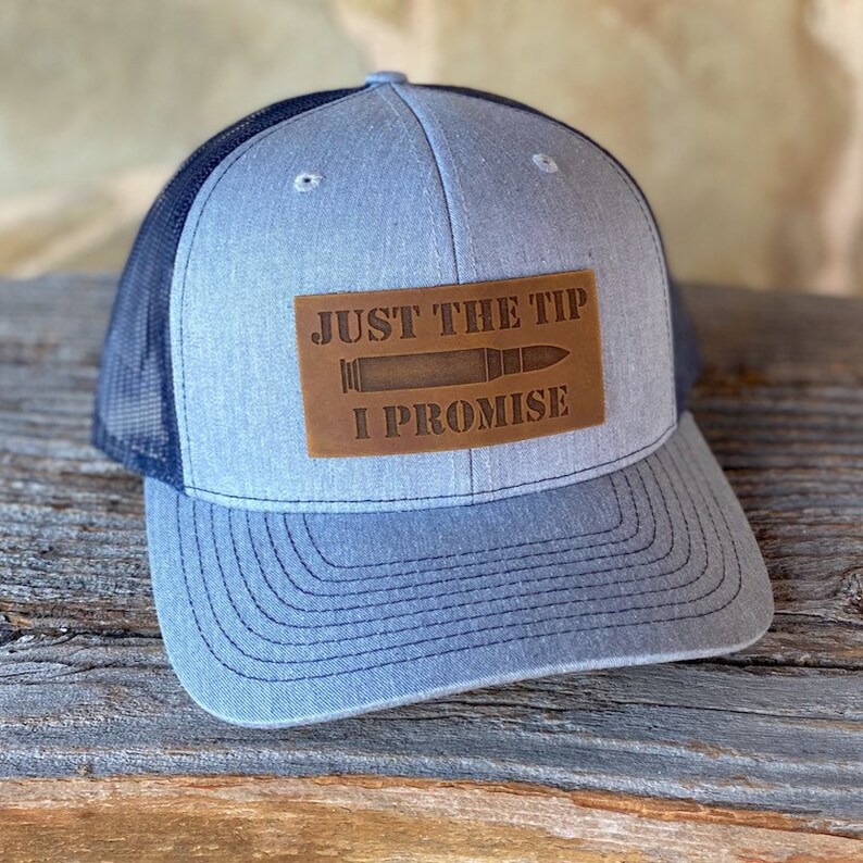 Just the Tip Leather Patch Hat | Etsy