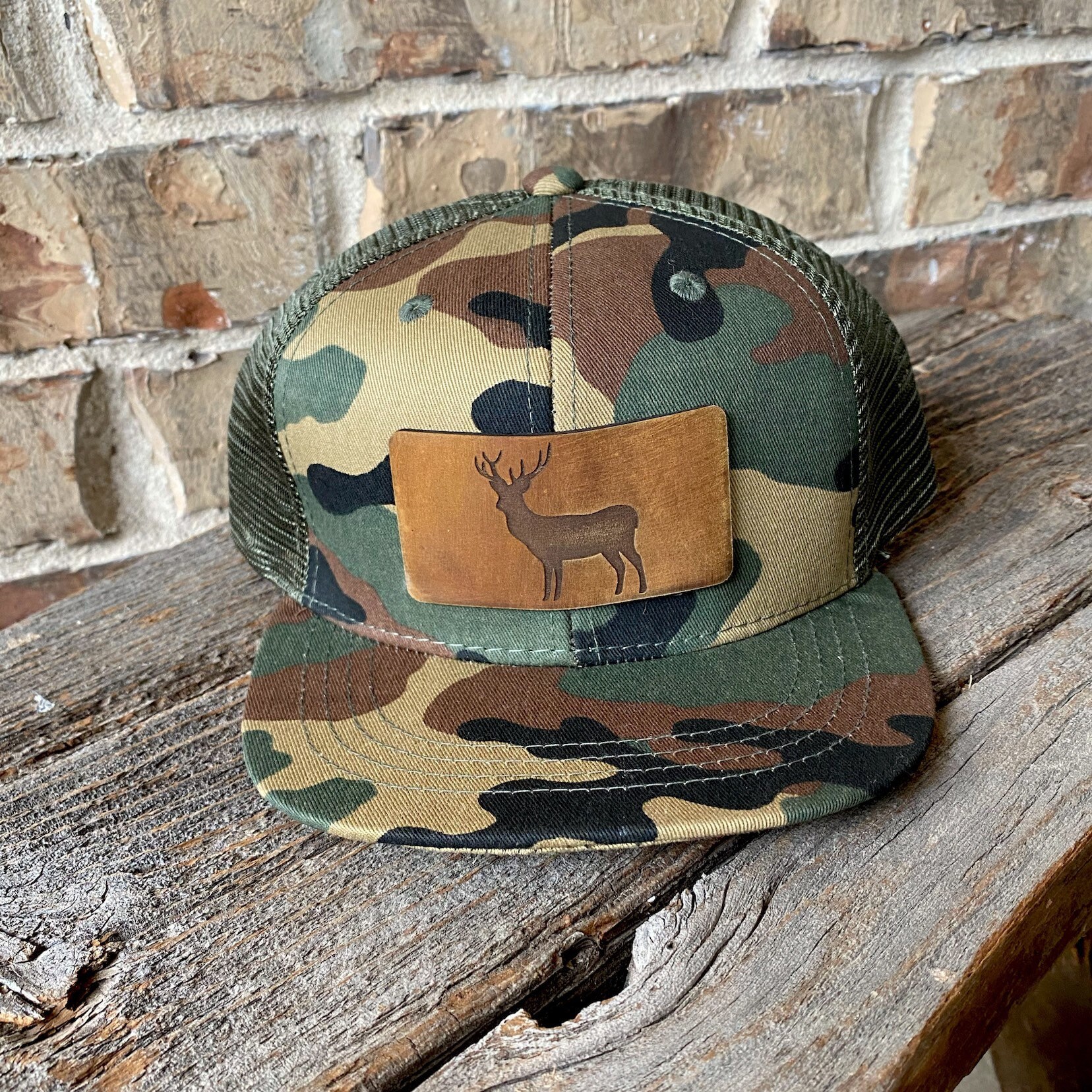 Kids Deer Leather Patch Hat - Etsy