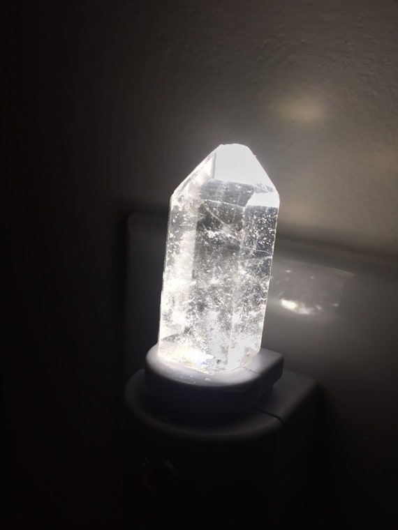 Quartz Crystal Nightlight Healing Energy Raw Reiki Crystal - Etsy