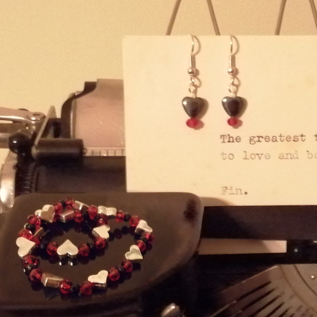 Moulin Rouge Bracelet and Earrings - Etsy UK