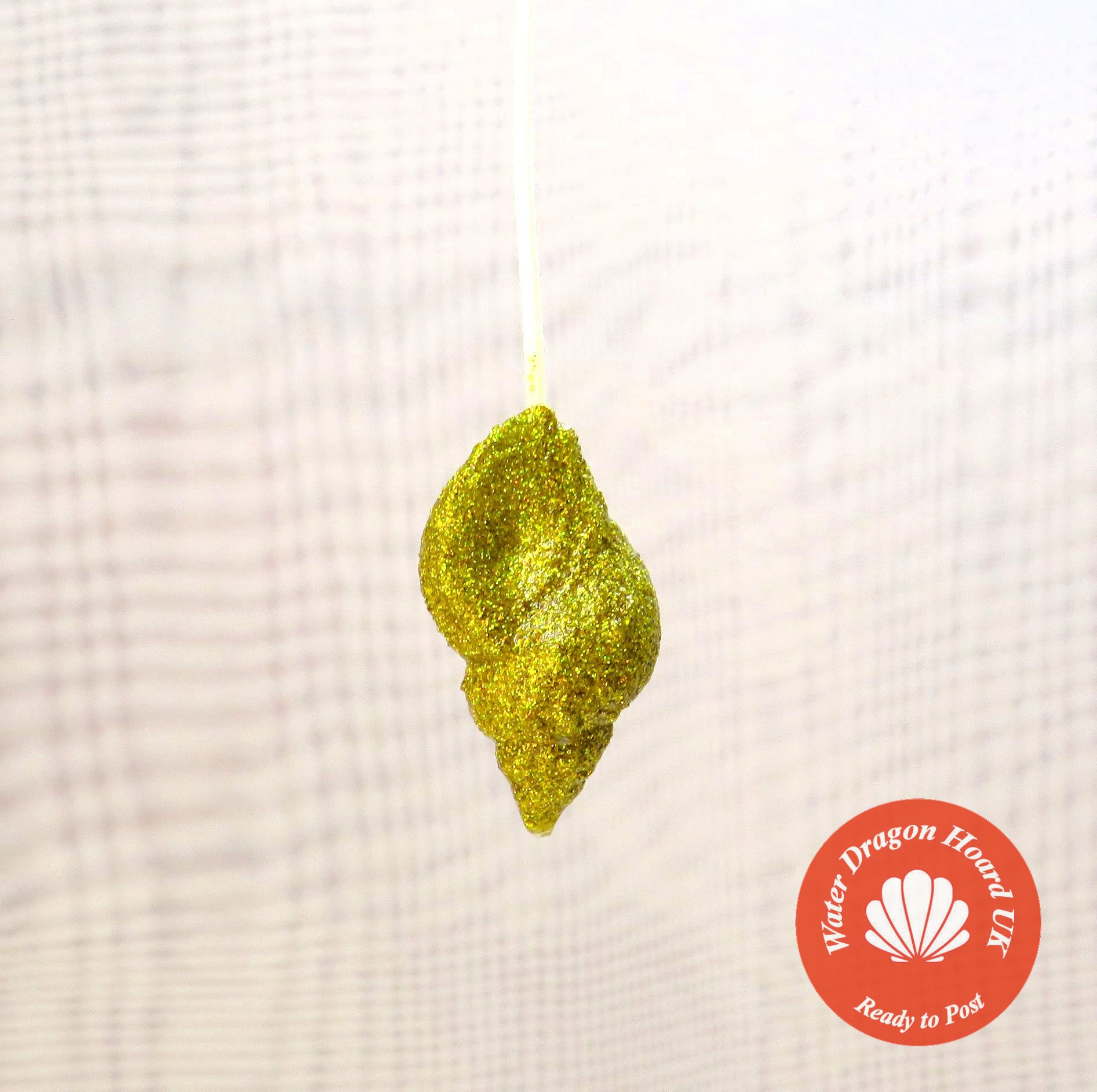 OOAK Nautical-themed Light Pull Handle From Beach Shell, Glittered in ...