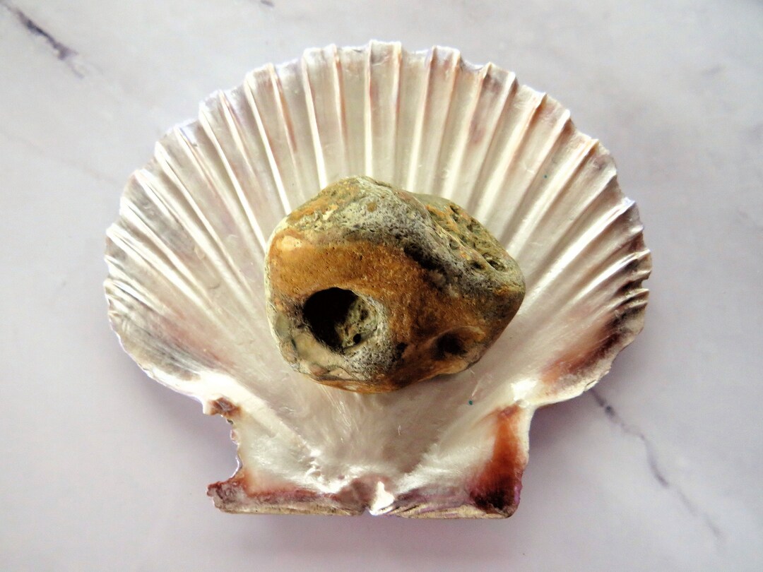 OOAK Hag Stone for Pagan or Wicca Altar in West Direction or Water ...