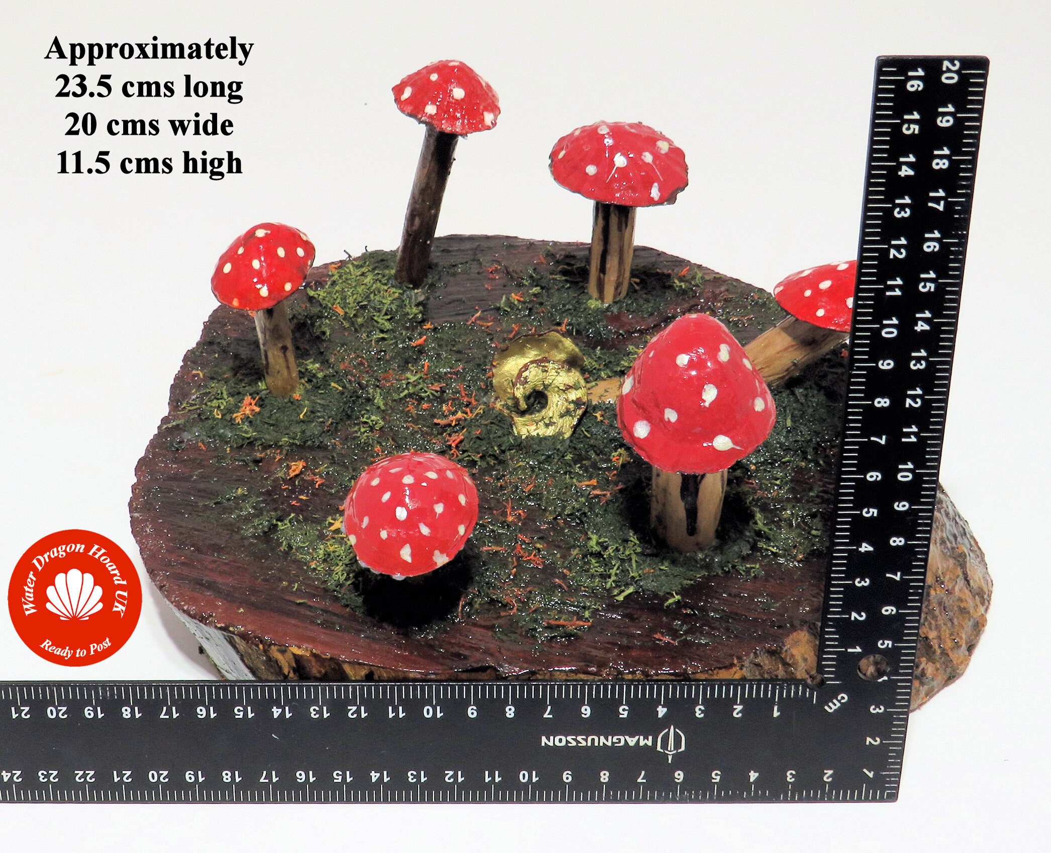 Unique Woodland Limpet Shell and Driftwood Toadstool Fairy Ring Table ...